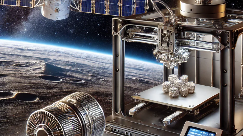 3D Printer printing in the Vacuum of Space - Imprimy